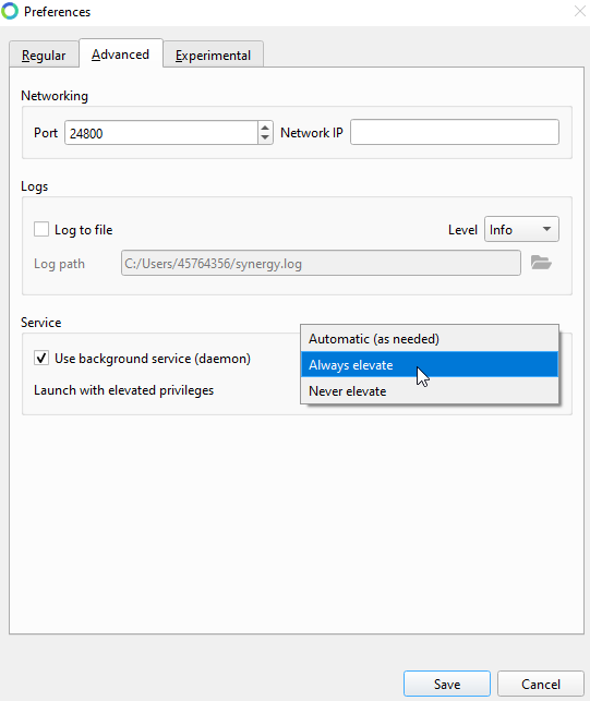 How to make Synergy work with UAC prompts – Synergy Help Center